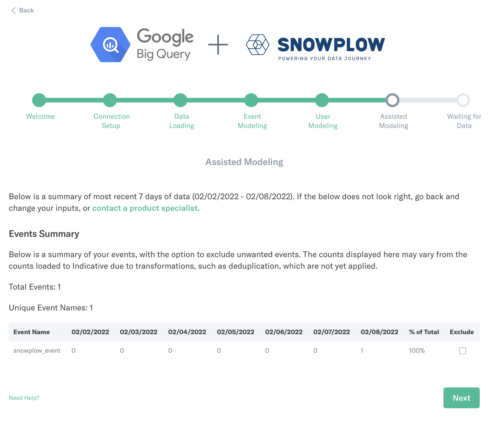 BigQuery: Snowplow Schema – mParticle Support